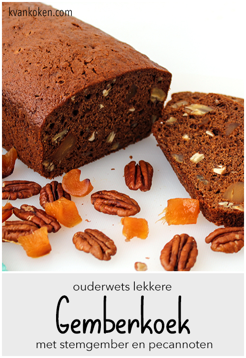 Gemberkoek met stemgember en pecannoten – De K van Koken